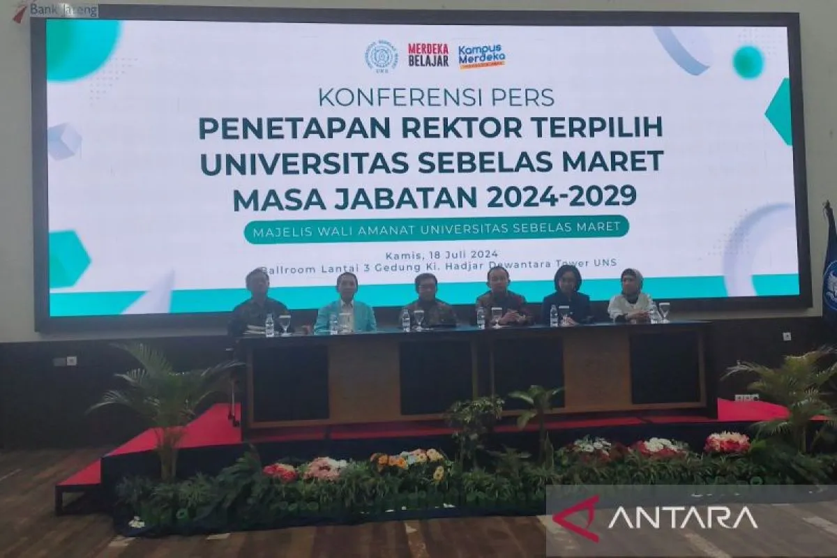 Prof Hartono Ditetapkan Sebagai Rektor UNS Masa Jabatan 2024-2029